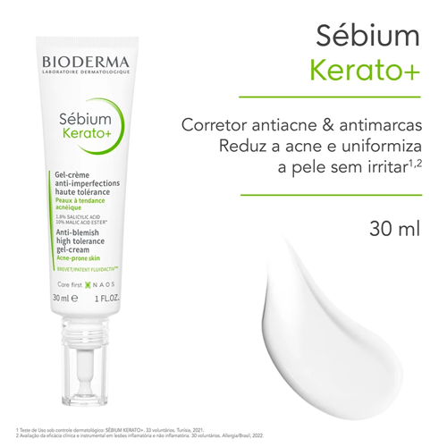 SEBIUM KERATO+ GEL CR 30ML - Sébium Kerato+ Gel Creme Com 30Ml - 2-BIODERMA