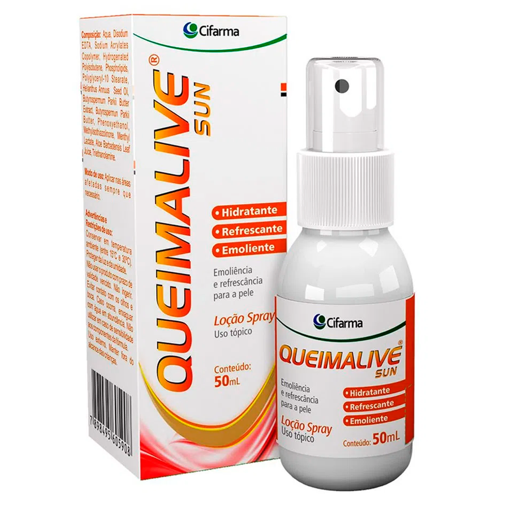 Queimalive Sun Spray Com 50Ml Cifarma - Queimalive Sun Spray Com 50Ml ...