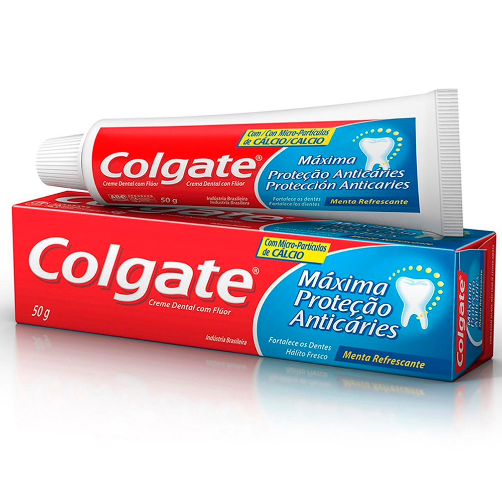 Creme Dental Colgate Máxima Proteção Anti-Caries Com 50G - Creme Dental ...