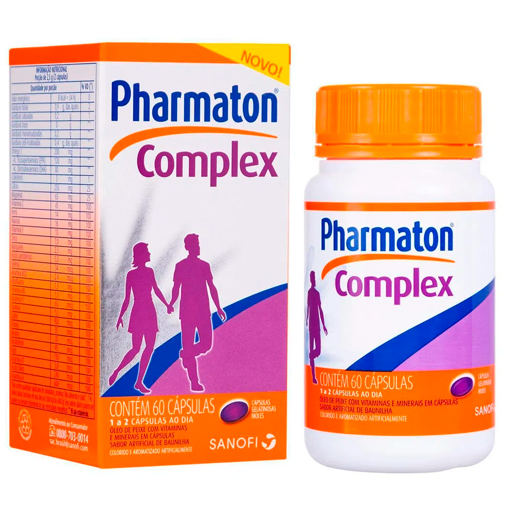 PHARMATON COMPLEX C/60 CAPS SANOFI - Pharmaton Complex Com 60 Cápsulas ...