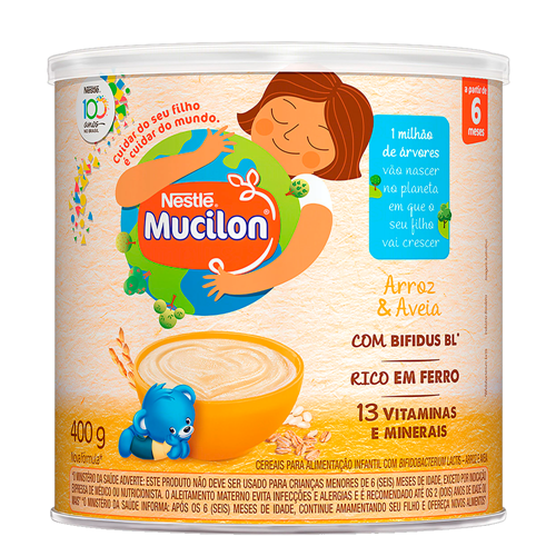 Mucilon Arroz E Aveia Com 400G Nestlé - Mucilon Arroz E Aveia Com 400G ...