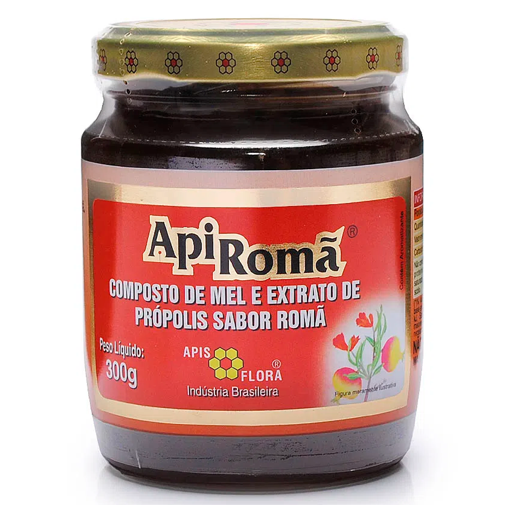 Api Roma Mel, Própolis E Romã Apis Flora Com 300G - Api Roma Mel ...