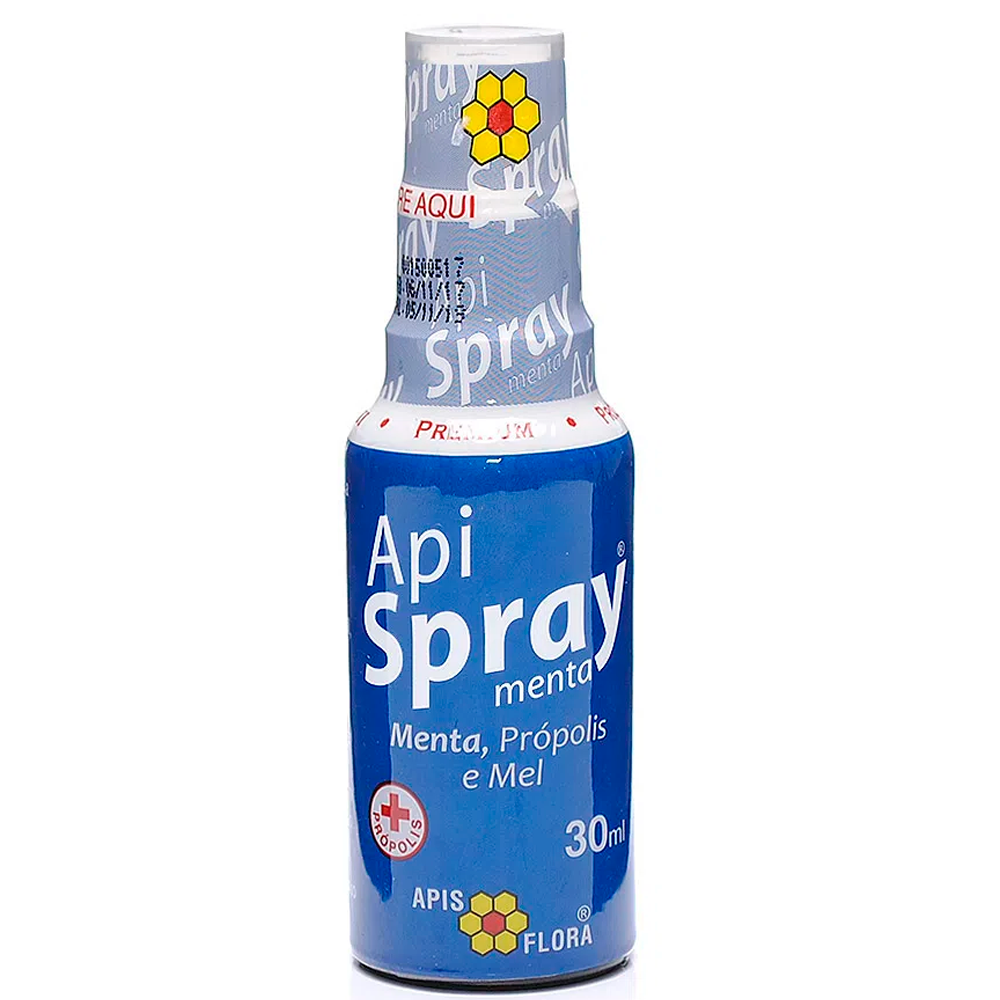 API SPRAY MEL PROPOLIS E MENTA APIS FLORA 30ML - Api Spray Mel Própolis ...