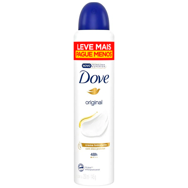 DES DOVE AERO ORIGINAL 250ML - Desodorante Dove Aerosol Original Com ...