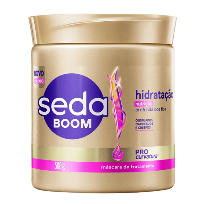 MASC TRAT SEDA BOOM PRO CURVATURAS 500G - Máscara De Tratamento Seda ...
